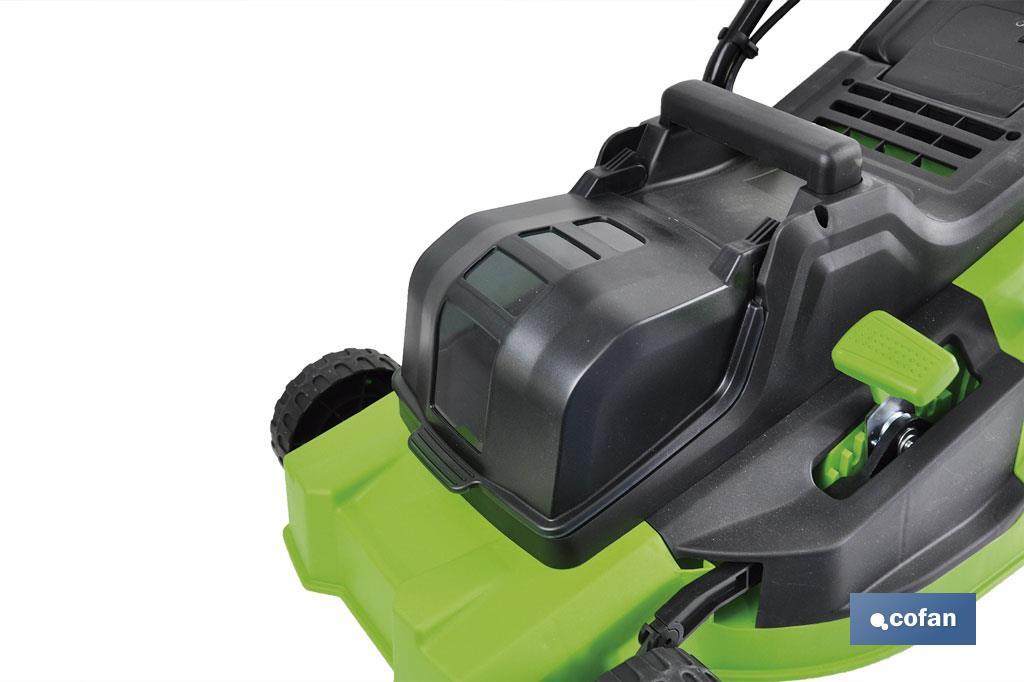 CORTADOR DE RELVA ELÉTRICO COM RODAS 36V 3200 RPM 5 POSIÇÕES DE CORTE ...